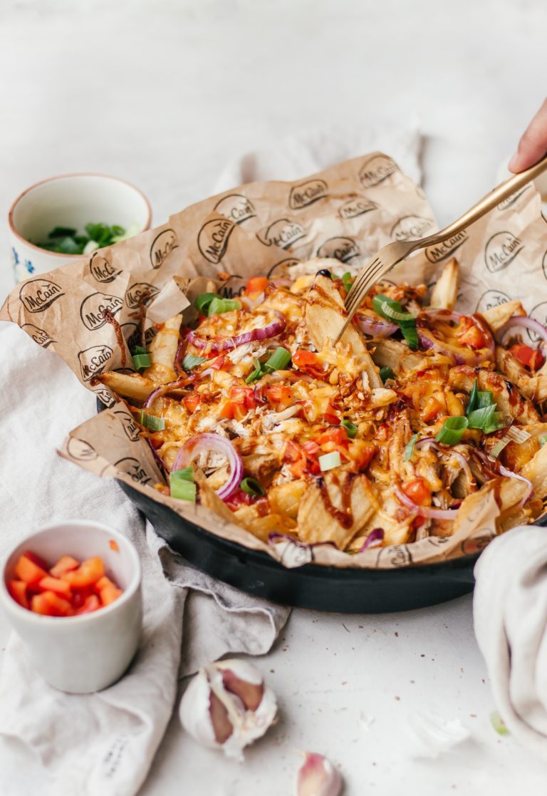 BBQ Chicken loaded fries – Helen Kookt