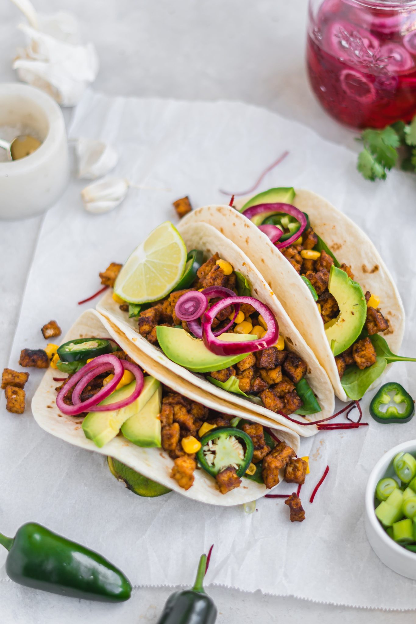 Spicy Tofu Taco’s – Helen Kookt